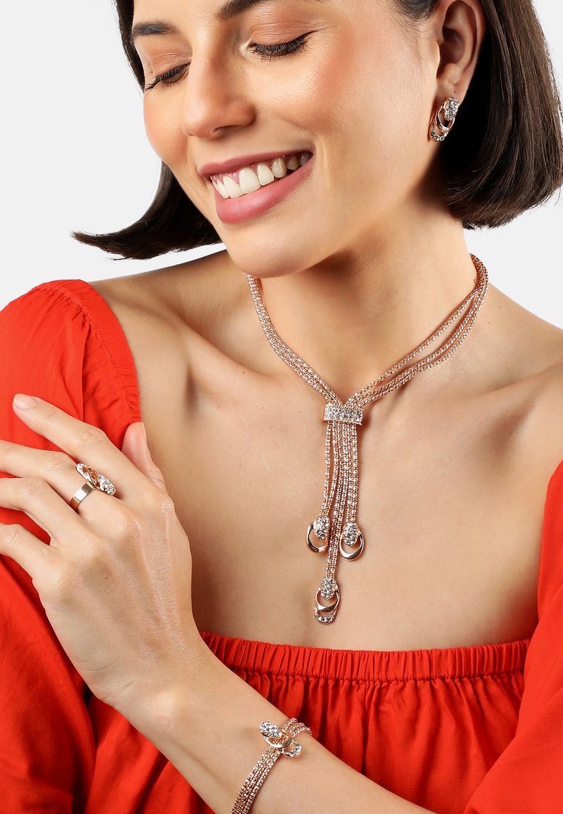 SOHI SET - Bague - rose gold coloured/rose doré - ZALANDO.FR