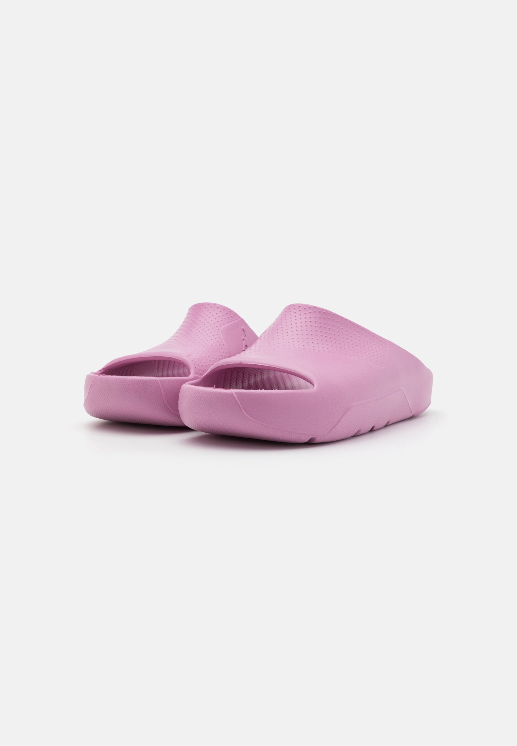 Pink jordan slides store
