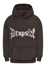 Dropsize SUPER HEAVY V2 MIDDLE EMBO - Kapuzenpullover - washed black ...