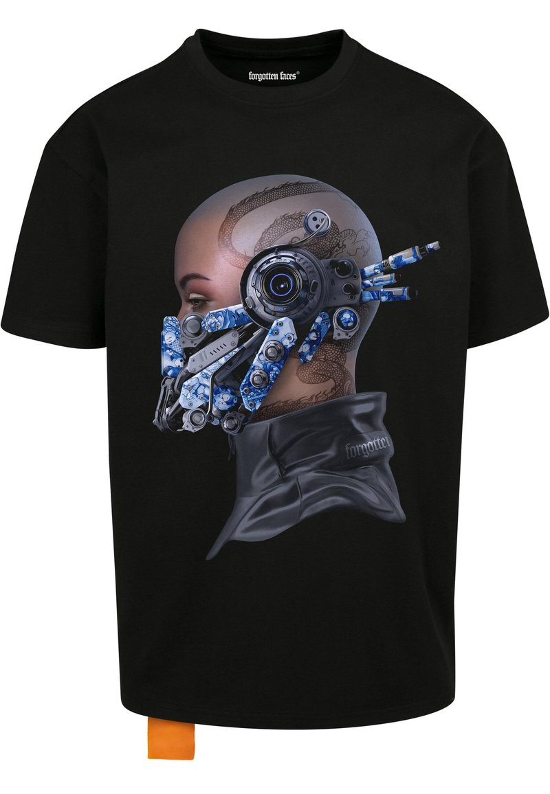 Forgotten Faces THE MASK HEAVY OVERSIZED TEE - Triko s potiskem - black ...