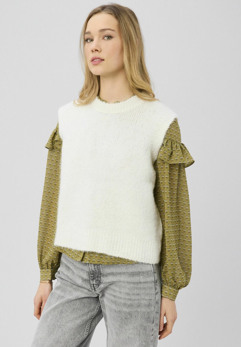 BZB PULL SANS MANCHES UNI - Pullover - blanc écru/blanc - ZALANDO.FR
