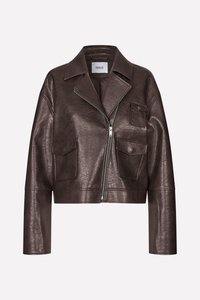 Envii AMY - Jacka i konstläder - grained java/mörkbrun - Zalando.se