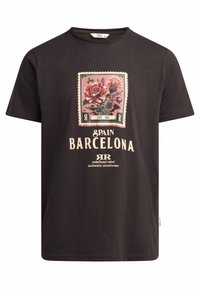 Redefined Rebel AMARI TEE REGULAR FIT - Printtipaita - pirate black ...