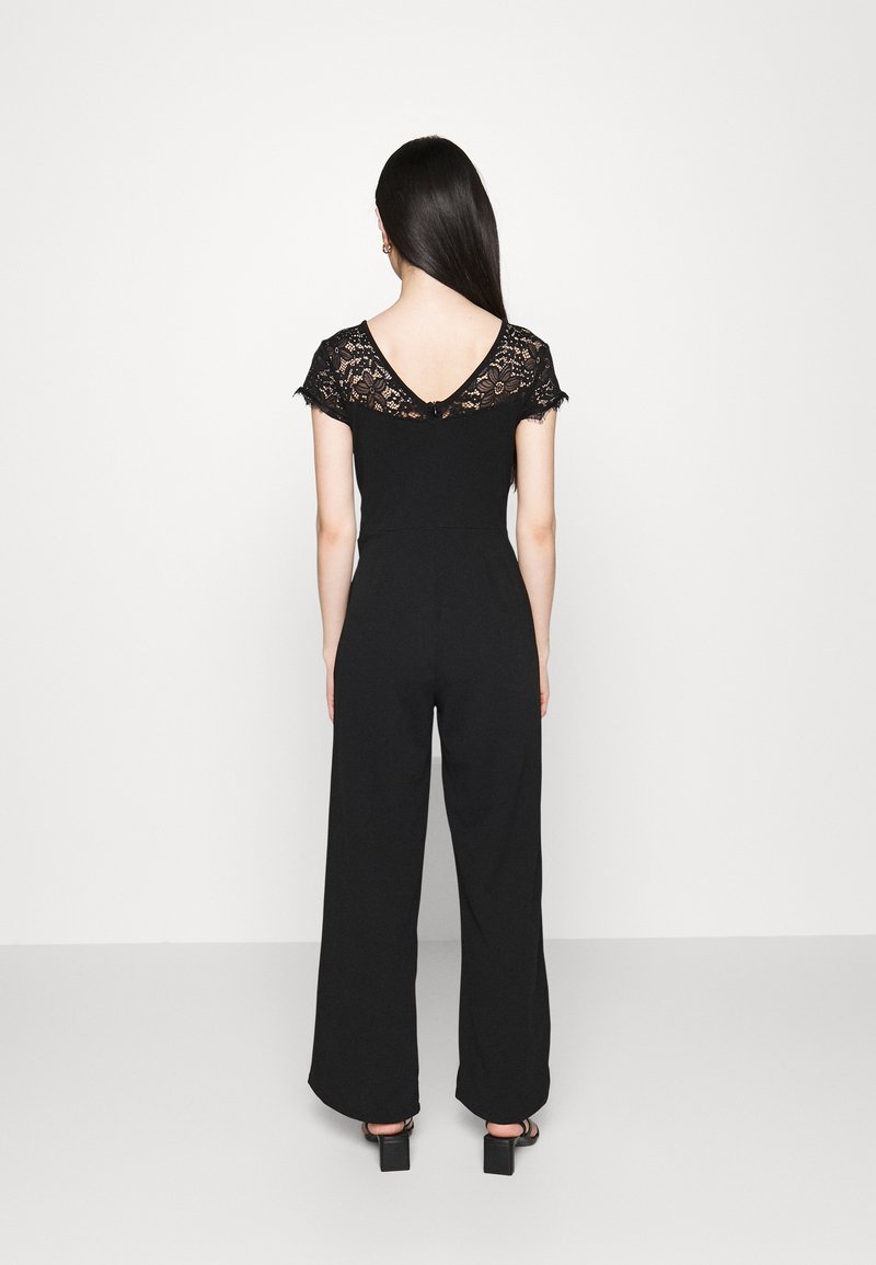 WAL G PETITE CECILLIAN V NECK JUMPSUIT - Jumpsuit - black - Zalando.de