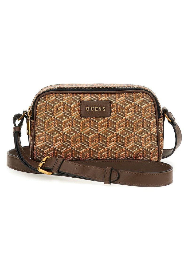 Guess MINI-EDERLO MIT G-CUBE-LOGO - Skuldertasker - braun/brun - Zalando.dk