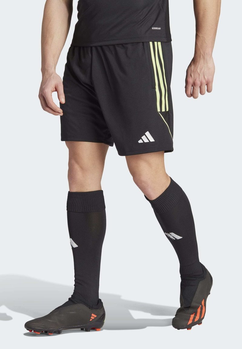 adidas Performance TIRO 23 LEAGUE - Short de sport - black pulse lime ...