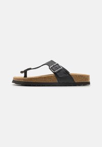 Pier One UNISEX - T-bar sandals - black - Zalando.co.uk