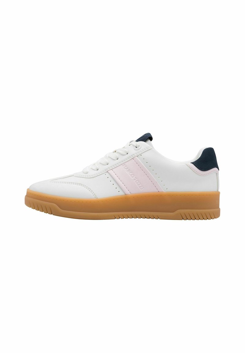 Marco Tozzi Sneaker low - white/soft pnk/white denim - Zalando