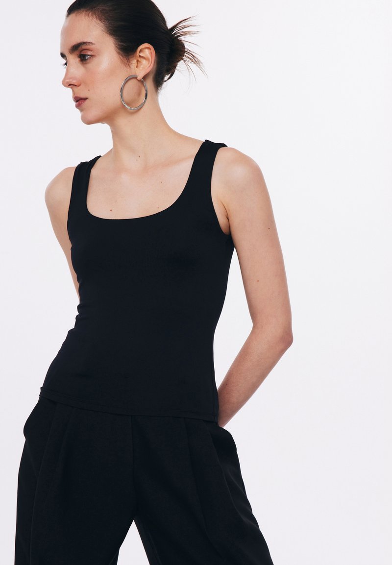 Twist SLIM FIT HANGING - Top - black/negro - Zalando.es