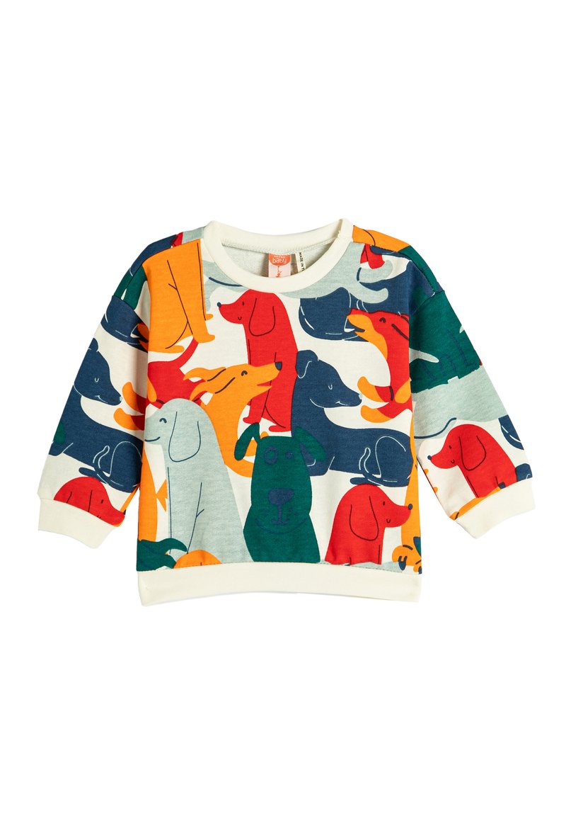 Koton DOG PRINTED LONG SLEEVE CREW NECK - Sweatshirt - beige - Zalando.de