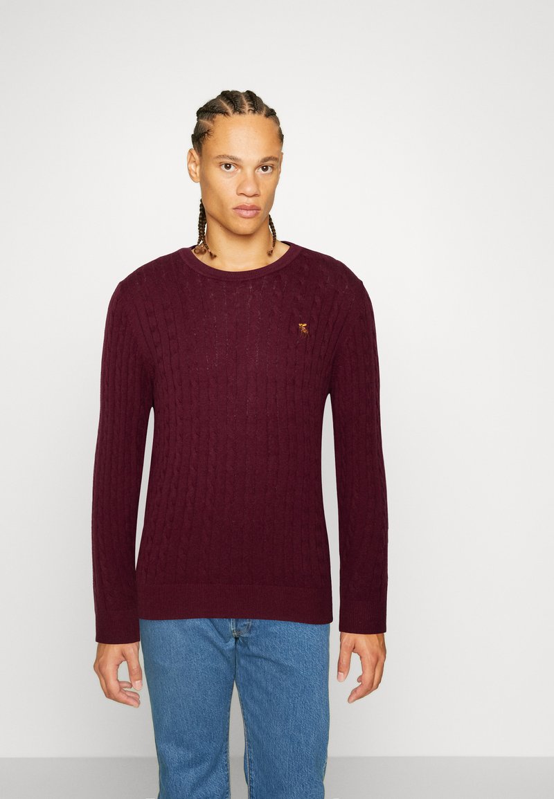 Abercrombie & Fitch ICON CABLE CREW - Strickpullover - port royal ...