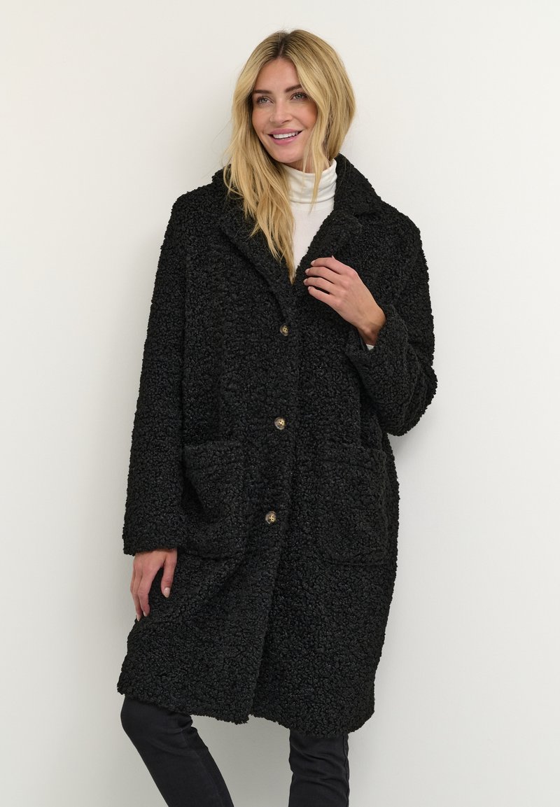 Kaffe BALMA - Winter coat - black deep/mottled black - Zalando.de