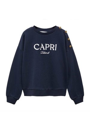 Scotch & Soda PLEATED SLEEVE DETAIL ARTWORK - Sweatshirt - peacock ...