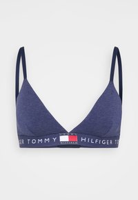 Tommy Hilfiger HERITAGE TRIANGLE - Triangle bra - navy heather/dark ...