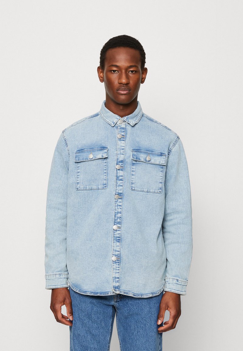 Only & Sons ONSCAMON OVERSHIRT - Košile - light blue denim/světlemodrý ...