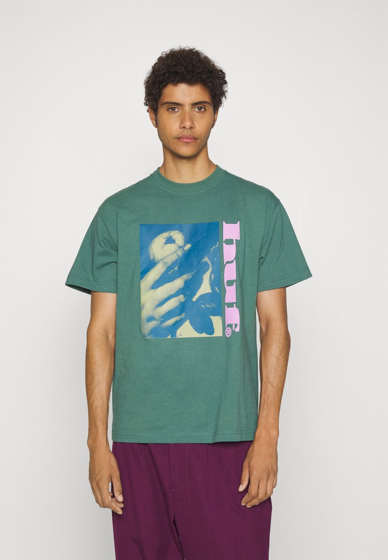 HUF STREET KNOWLEDGE - T-shirt con stampa - pine/verde bosco - Zalando.it