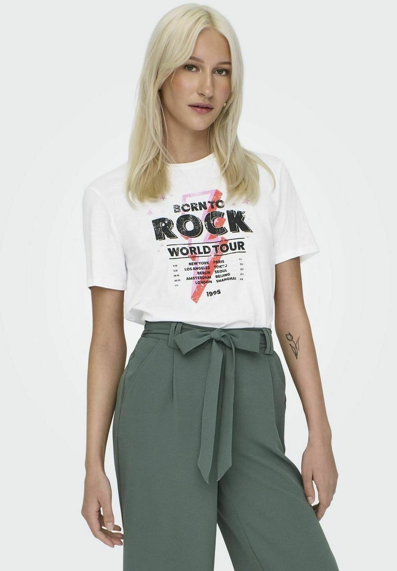 ONLY NORMAL - T-shirt print - bright white/crème - Zalando.nl