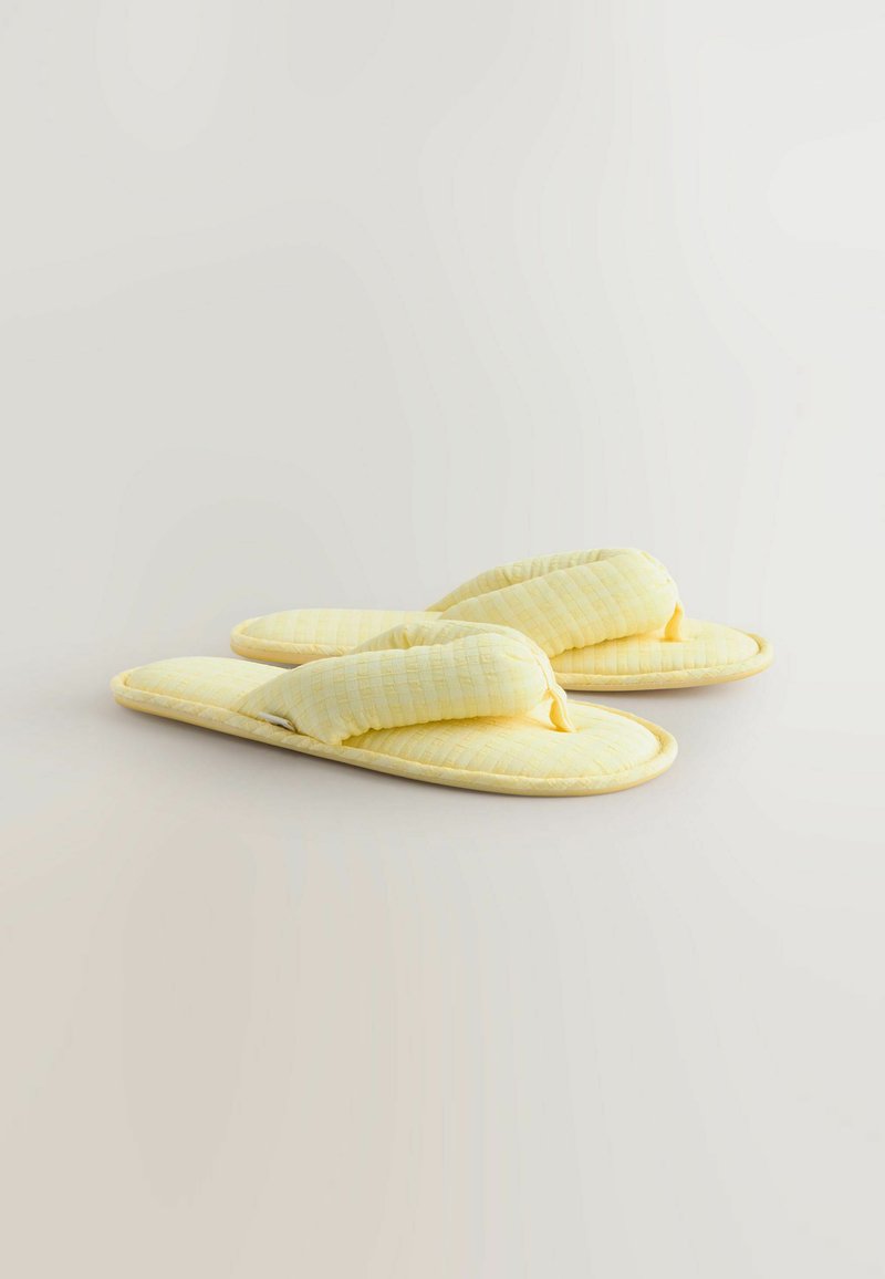 Next Chaussons - yellow check/jaune - ZALANDO.FR