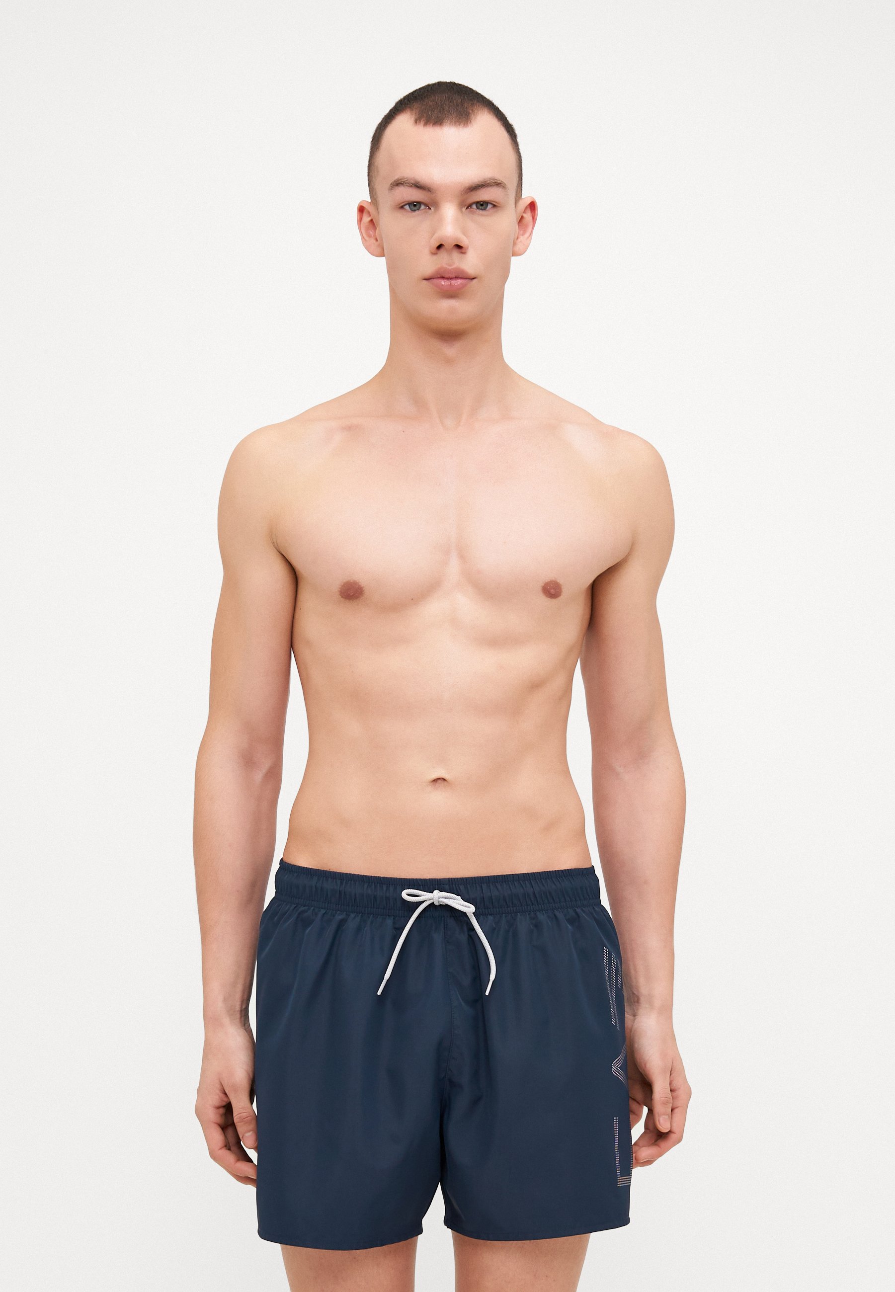EA7 Emporio Armani BOXER BEACHWEAR Short de bain blue silver bleu ZALANDO.FR