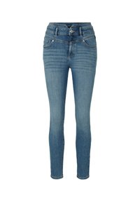 TOM TAILOR DENIM JANNA EXTRA - Jeans Slim Fit - used mid stone blue denim/dunkelblau - Zalando.ch