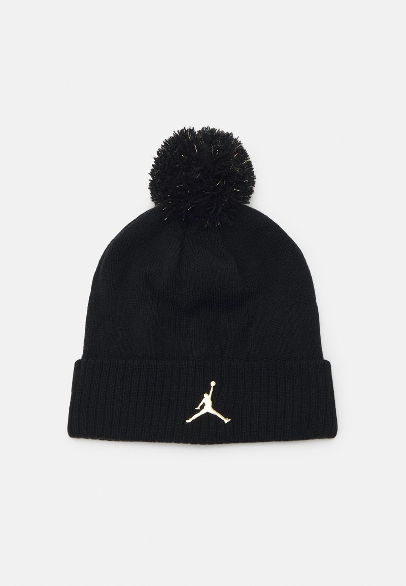 Jordan SHINE BEANIE UNISEX - Berretto - black/gold/nero - Zalando.it