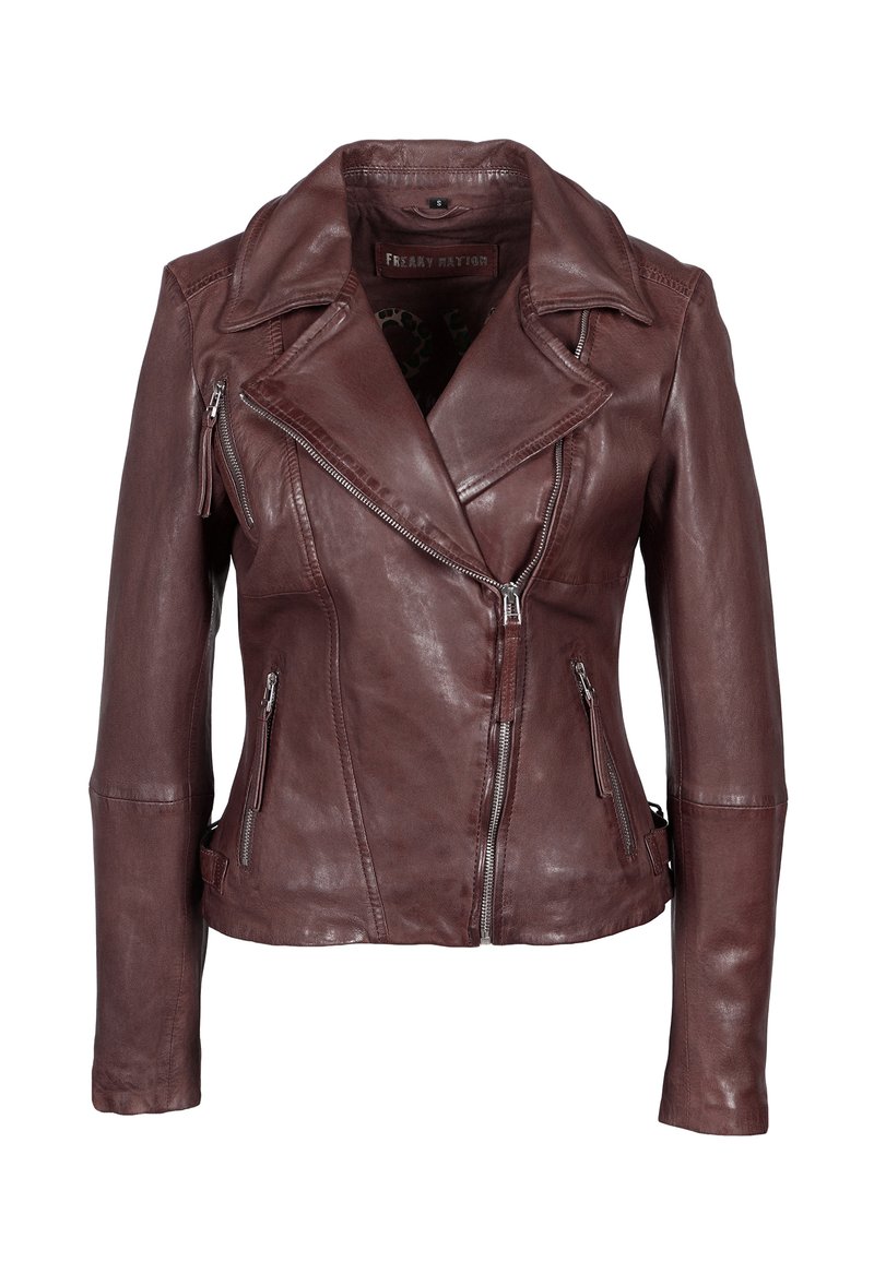 Freaky Nation BIKER PRINCESS - Lederjacke - burned umber/braun - Zalando