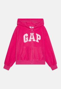 GAP KIDS ARCH LOGO ZIP HOODIE - Fleecejakke - happy pink/rosa - Zalando.no