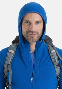 Icebreaker MERINO DESCENDER ZIP HOOD - Trainingsjacke - BRIGHT BLUE ...