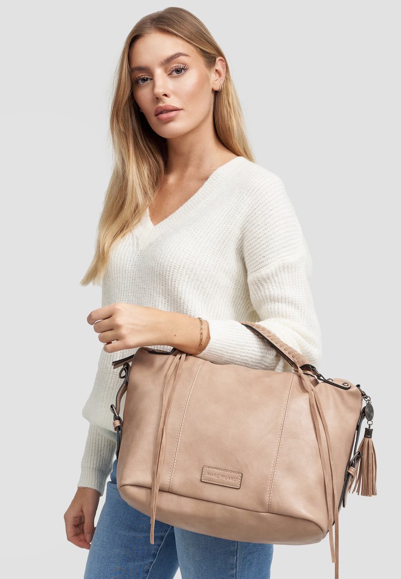 Marc Picard BOWLING - Across body bag - beige - Zalando.ie