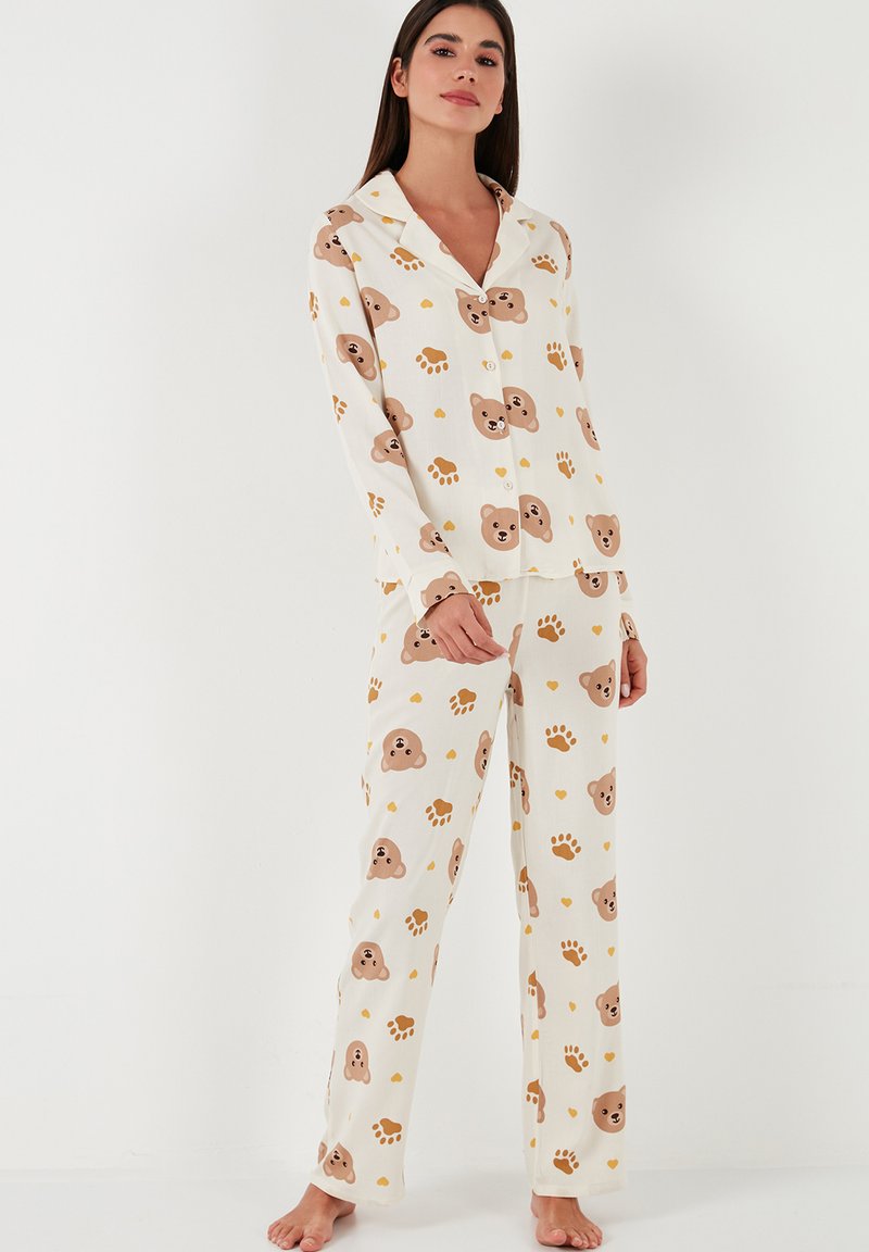 LELA REGULAR FIT SET - Pyjama set - beige - Zalando.ie