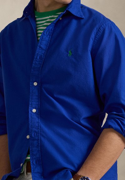 Polo Ralph Lauren CUSTOM FIT GARMENT-DYED OXFORD SHIRT - Hemd - pacific ...