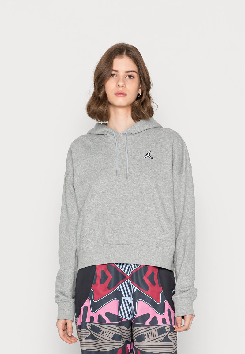 Jordan CORE - Kapuzenpullover - grey heather/grün - Zalando.de