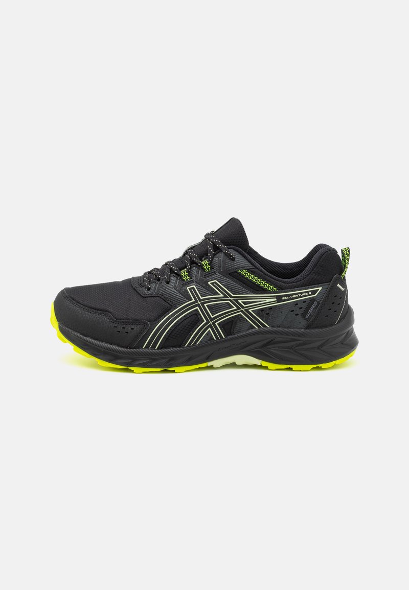 ASICS GEL-VENTURE 9 WP - Road running shoes - black/cool matcha/black ...