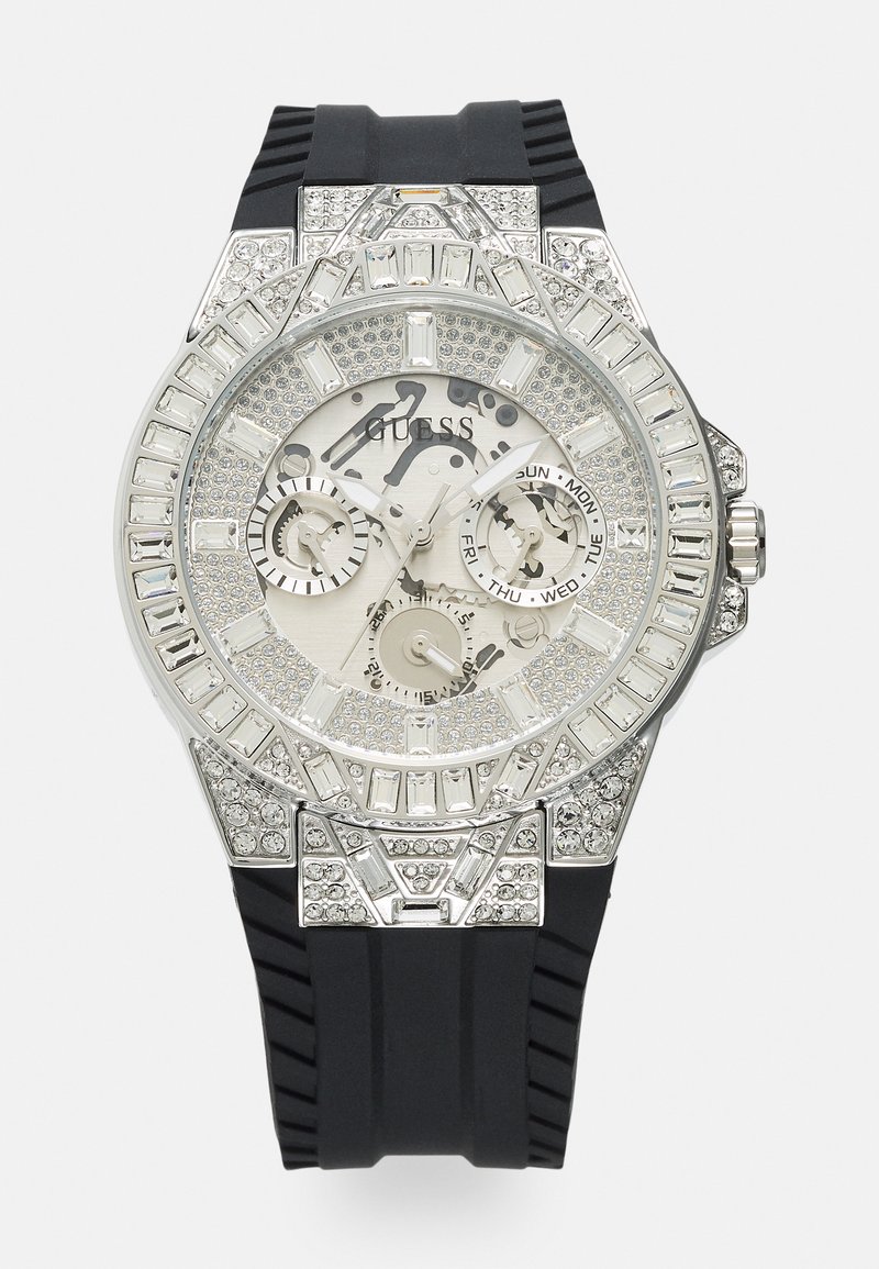 Guess DYNASTY UNISEX - Ceas - silver-coloured/negru - Zalando.ro