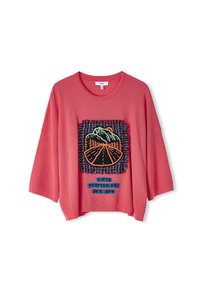 Twist RELAXED FIT TWEED PATCH ACCESSORY - Strickpullover - pink ...