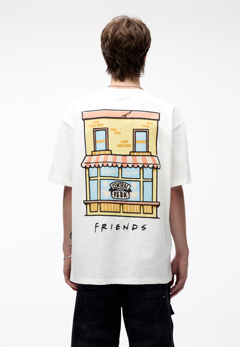 PULL&BEAR FRIENDS SHORT SLEEVE - T-Shirt print - white/weiß - Zalando.ch