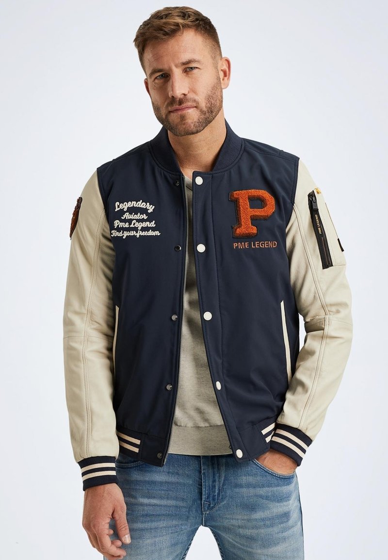 PME Legend RIDGER VARSITY - Bomber Jacket - salute/dark blue - Zalando.de