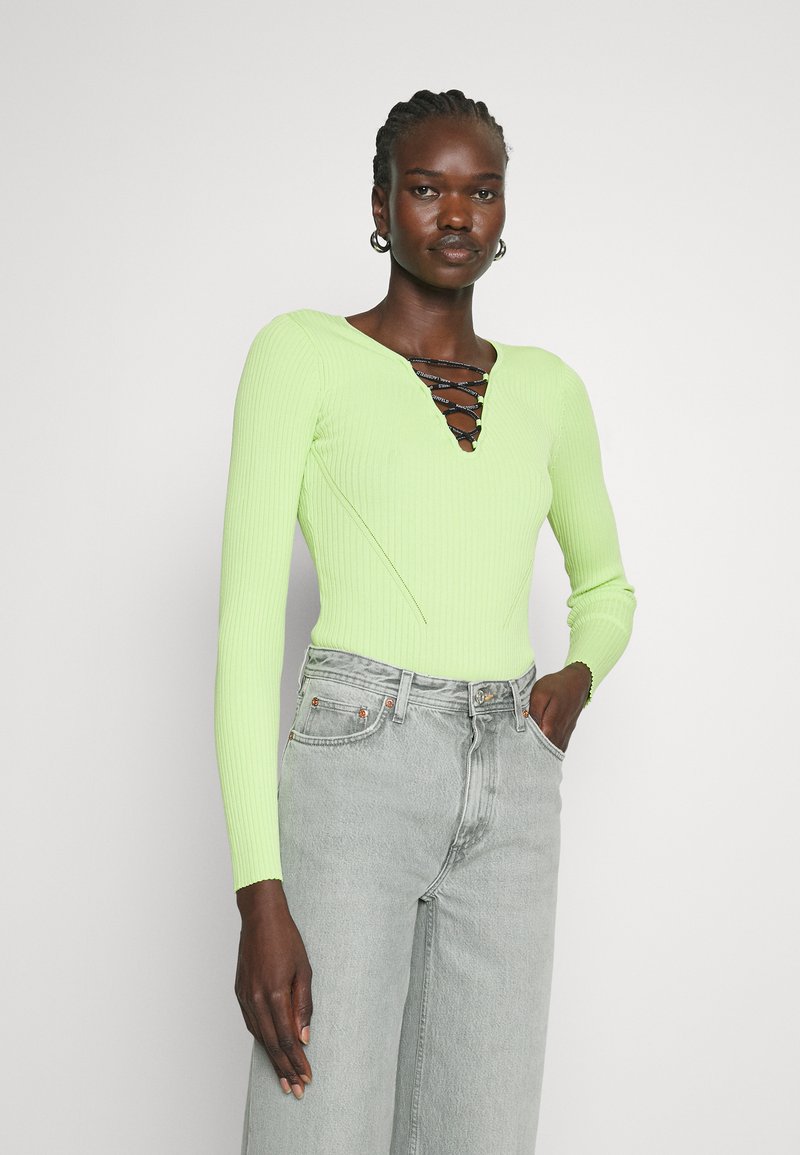 KARL LAGERFELD KNIT BODY - Top s dlouhým rukávem - tender shoots ...