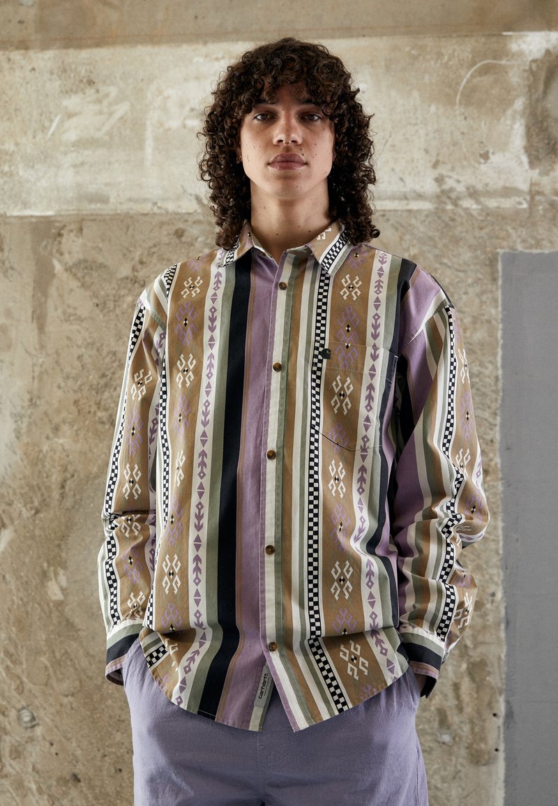 Carhartt WIP Shirt - violanda/soot/multi-coloured - Zalando.de
