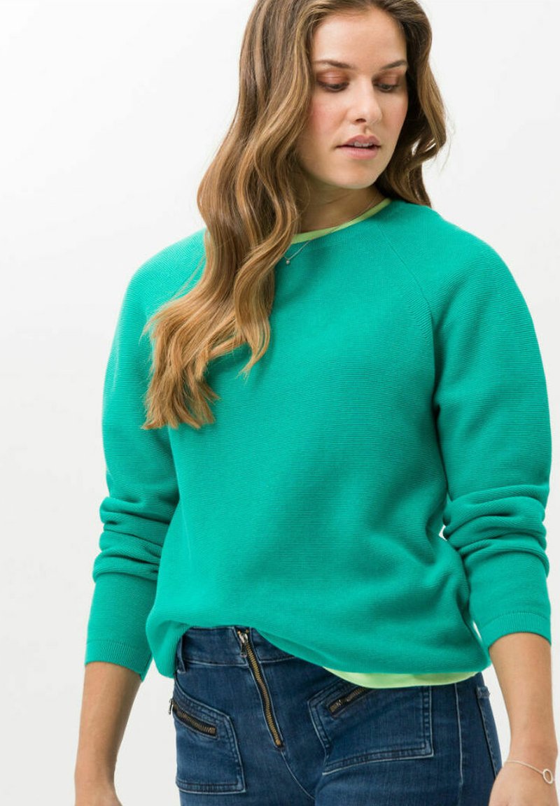 BRAX STYLE LESLEY - Strickpullover - cool jade/hellgrün - Zalando.ch