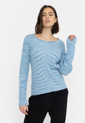 OXXO SOFT TOUCH LOOSE FIT - Pullover - summer song/bleu clair chiné ...