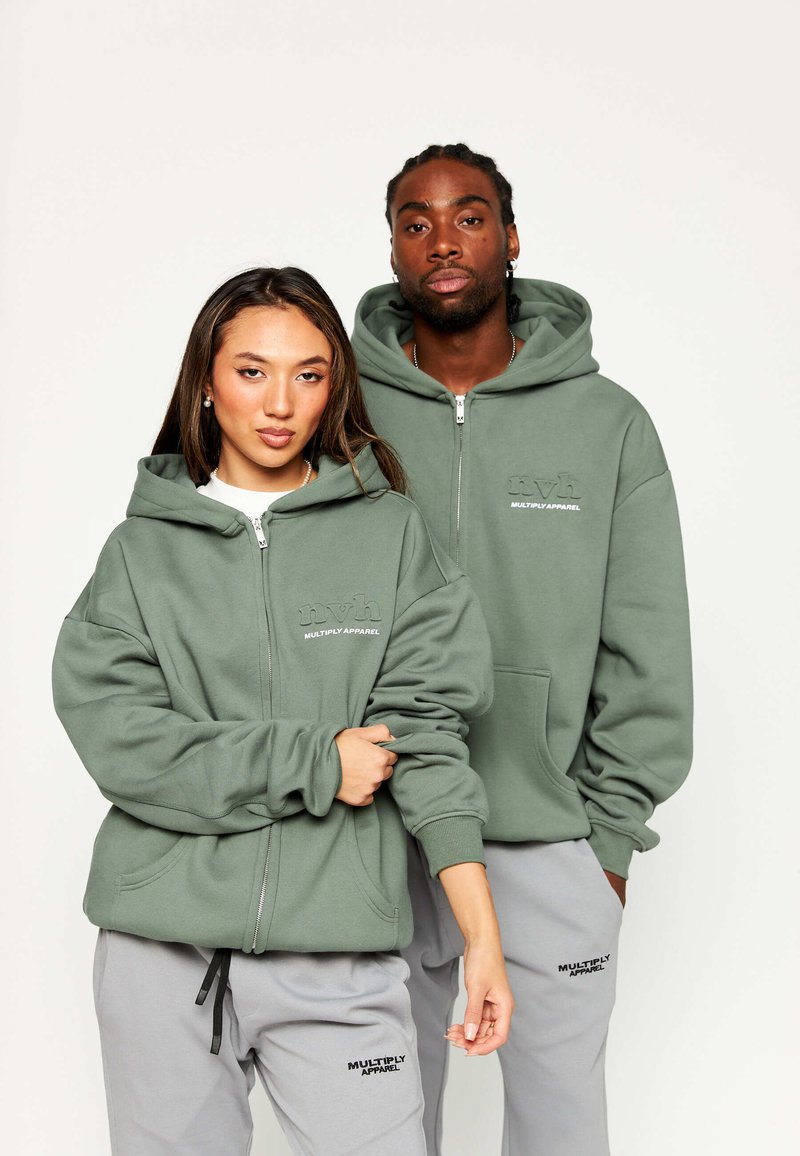 Multiply Apparel ZIP - Sweatjacke - dark forest/dunkelgrün - Zalando.at