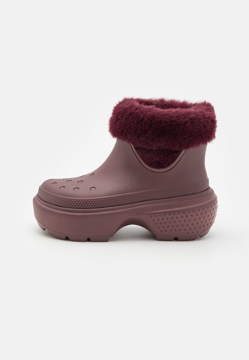 Crocs STOMP BOOT - Ankelstøvler - dark cherry/bordeaux - Zalando.dk