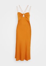 Calvin Klein MICRO STRAP TWIST SLIP DRESS - Cocktailklänning - allspice ...