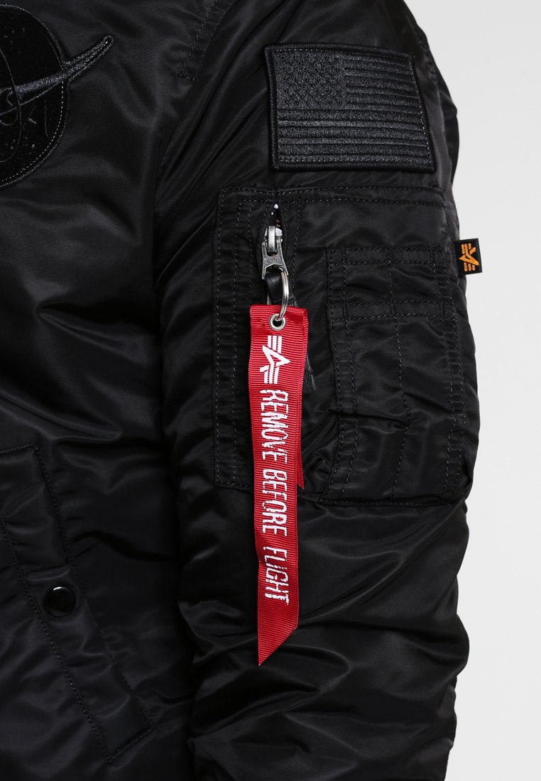 Alpha Industries MA-1 VF NASA Bomber Jacket Black Lilac, 49% OFF