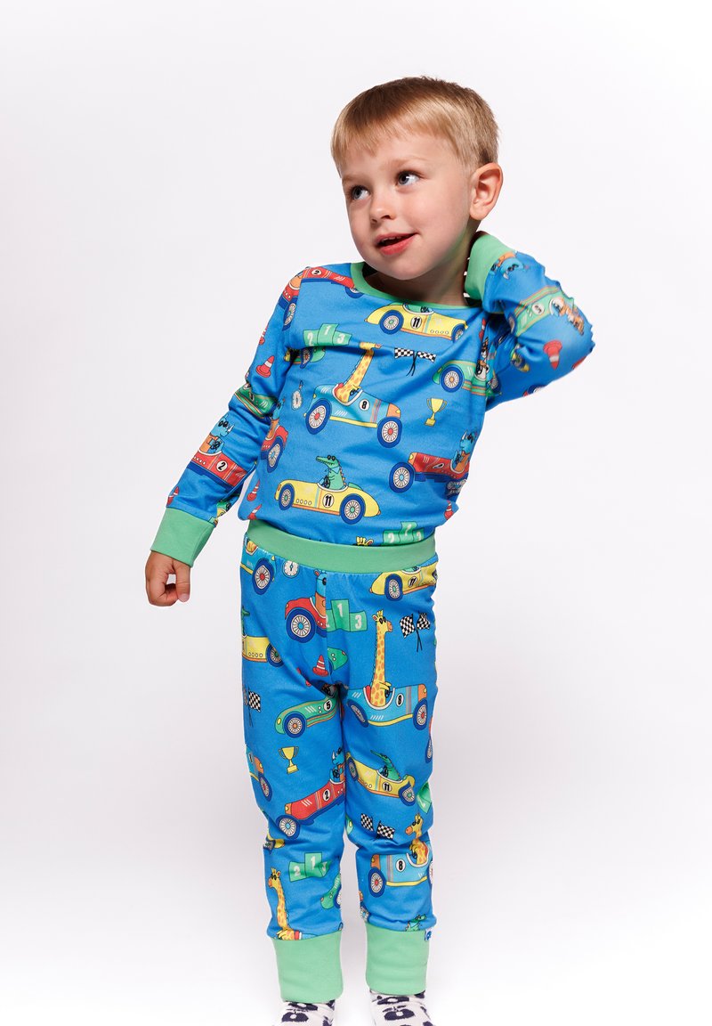 Småfolk SET WITH RACE CARS - Pigiama - tropic sea/blu - Zalando.it