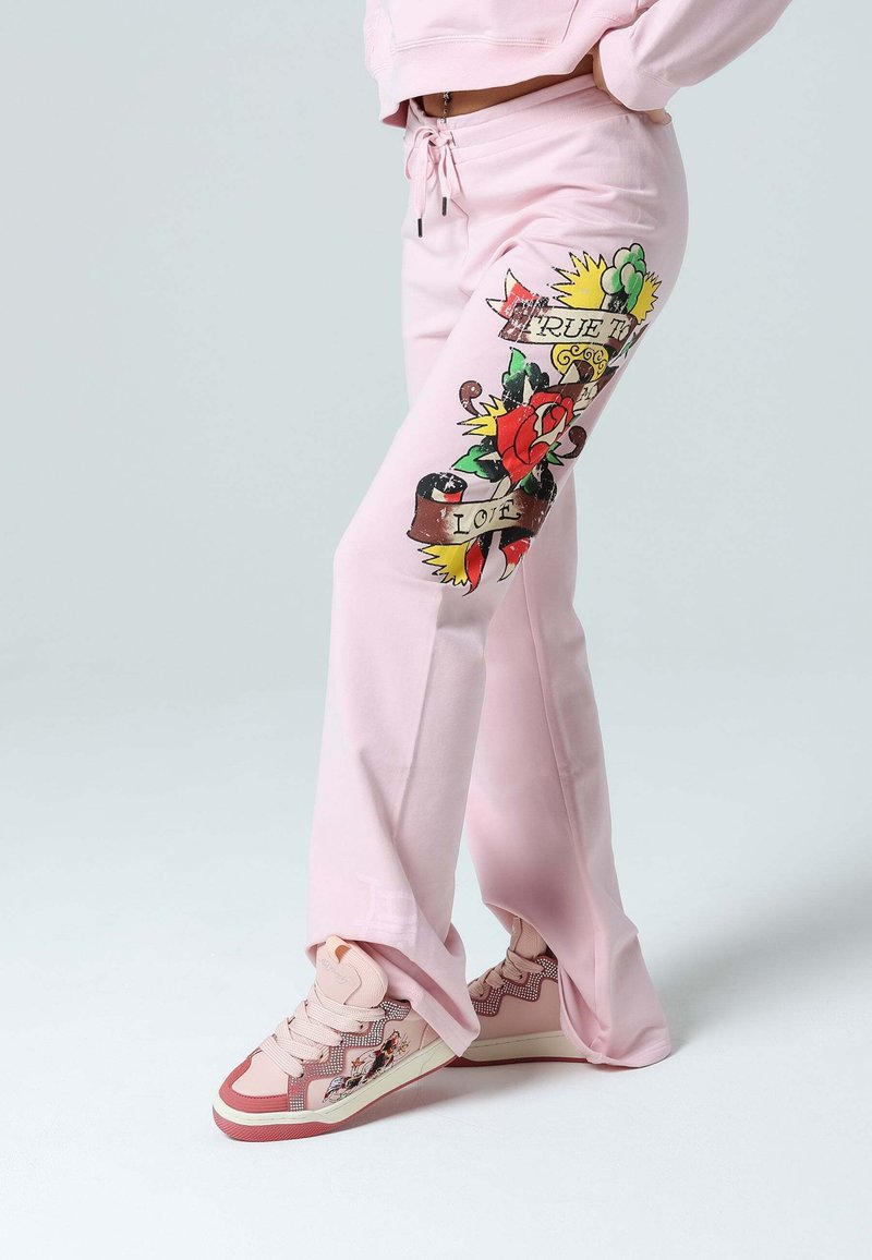 Ed Hardy TRUE-LOVE-SIGNATURE - Trainingsbroek - delicacy/roze - Zalando.be