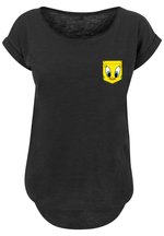F4NT4STIC LOONEY TUNES TWEETY PIE FACE FAUX POCKET - T-Shirt print ...