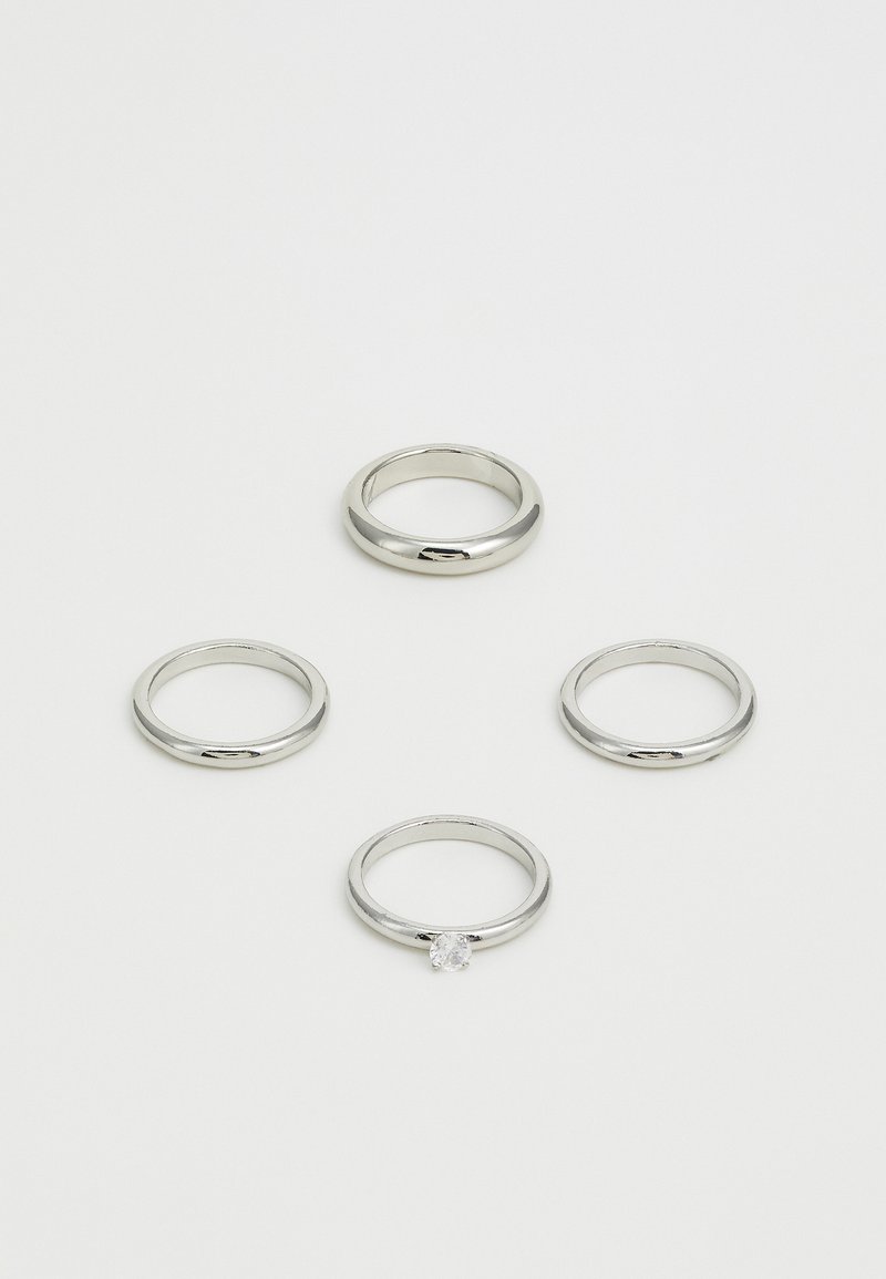 Weekday CRUSH 4 PACK - Ring - silver-coloured - Zalando.co.uk