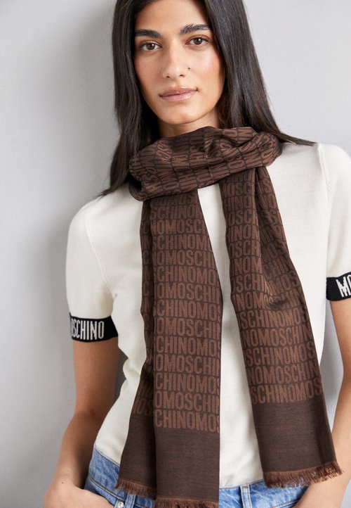 MOSCHINO SCARF - Écharpe - black/noir - ZALANDO.CH